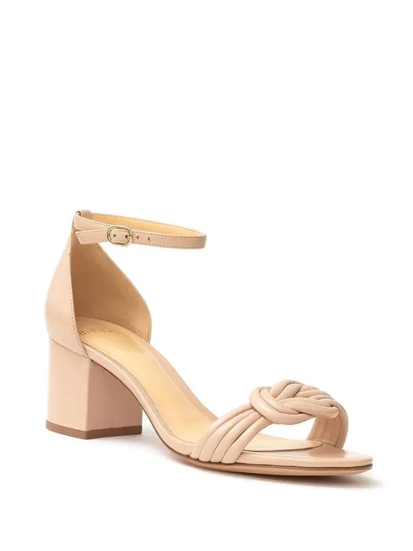 ALEXANDRE BIRMAN Vicky 60mm Leather Sandals - Neutrals