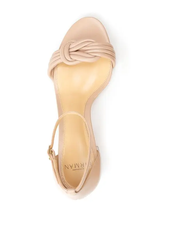 ALEXANDRE BIRMAN Vicky 60mm Leather Sandals - Neutrals