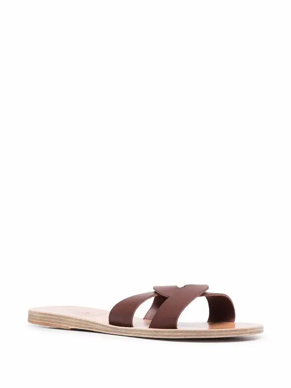 ANCIENT GREEK SANDALS Desmos Crossover Sandals - Brown