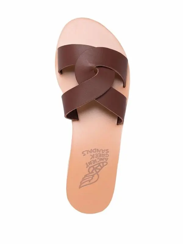 ANCIENT GREEK SANDALS Desmos Crossover Sandals - Brown