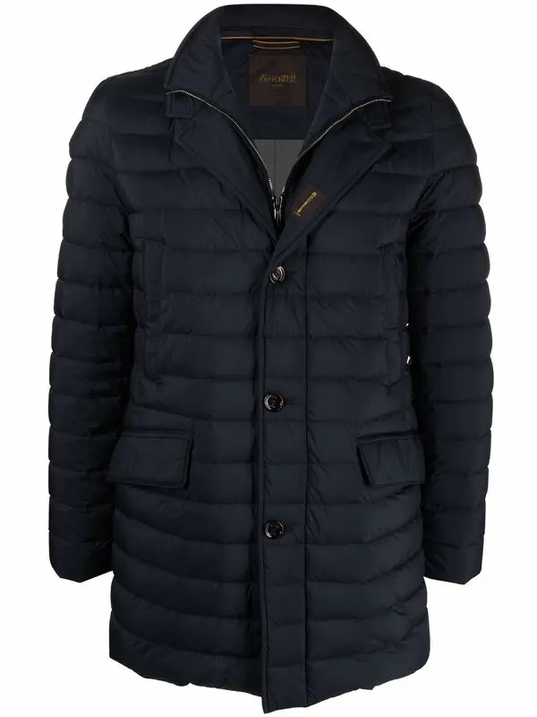 MOORER Notched Collar Padded Jacket