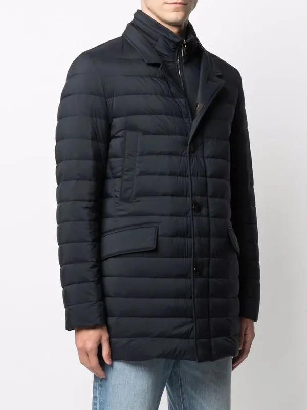 MOORER Notched Collar Padded Jacket