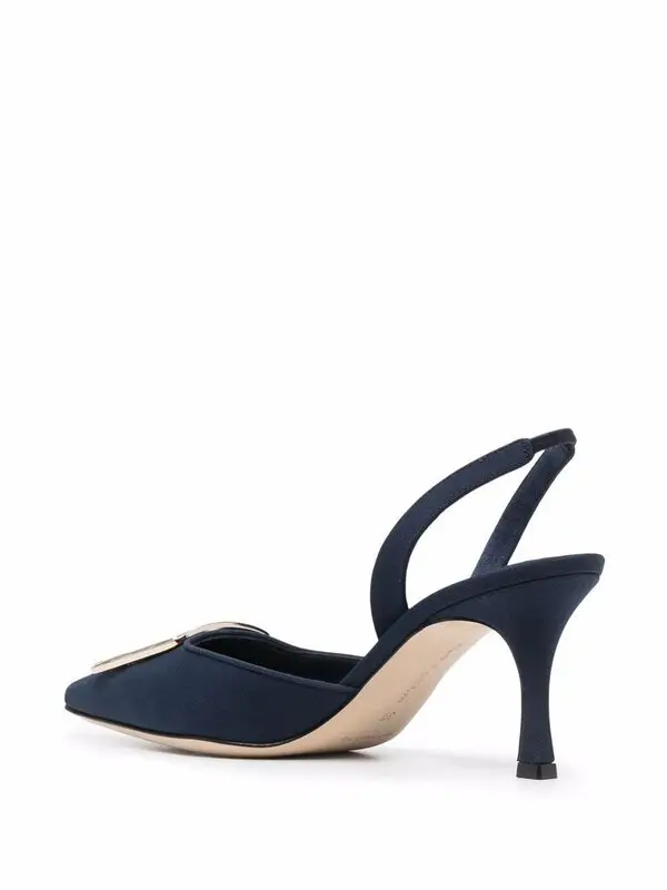 Manolo Blahnik Buckle-detail Leather Pumps