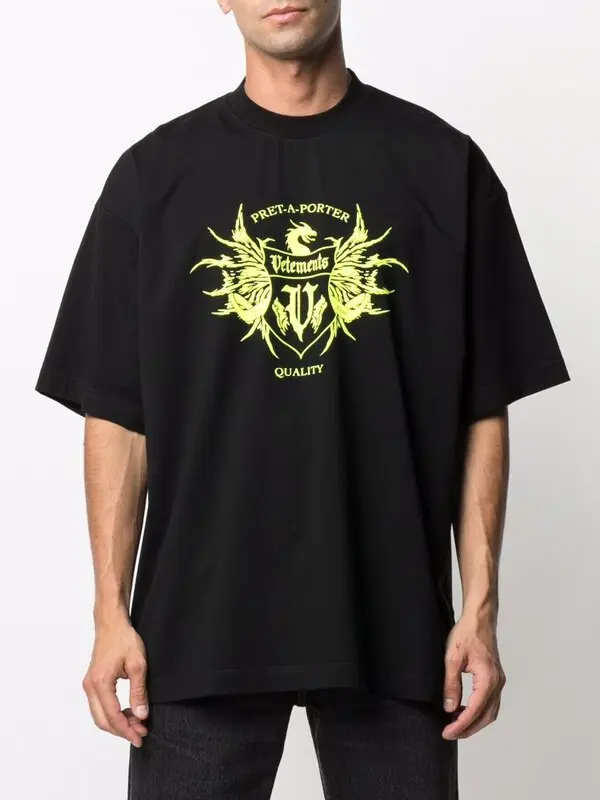Vetements Pret-a-porter Logo Print T-shirt