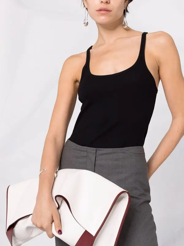 TOTEME Scoop Neck Rib Tank - Black