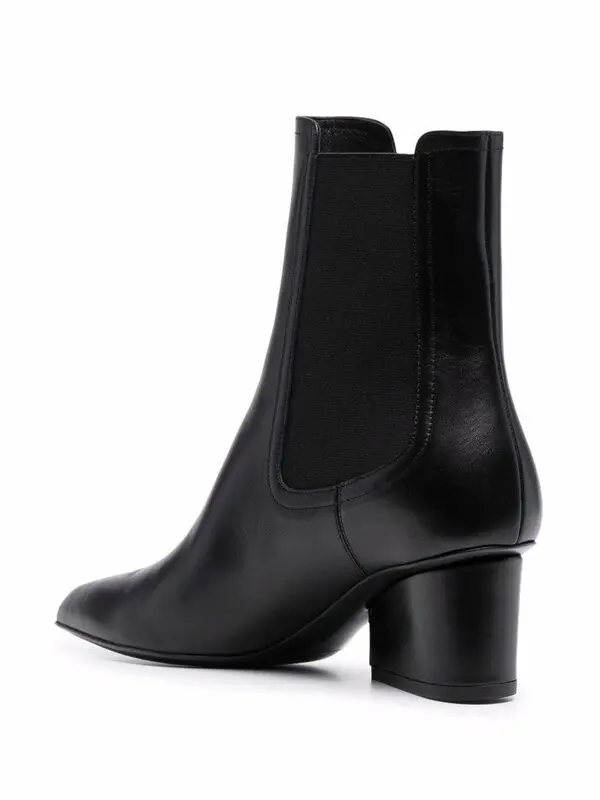 FERRAGAMO Logo-embossed Heel Chelsea Boots