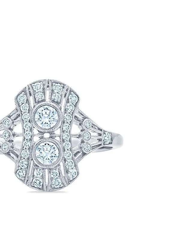 Kwiat 18kt White Gold Diamond Petite Filigree Ring