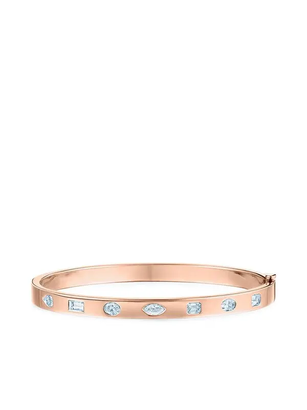 Kwiat 18kt Rose Gold Diamond Bangle - Pink