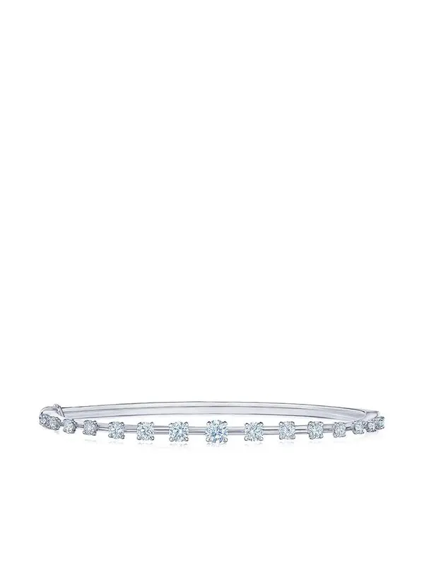 Kwiat 18kt White Gold Diamond Starry Night Bangle - Silver