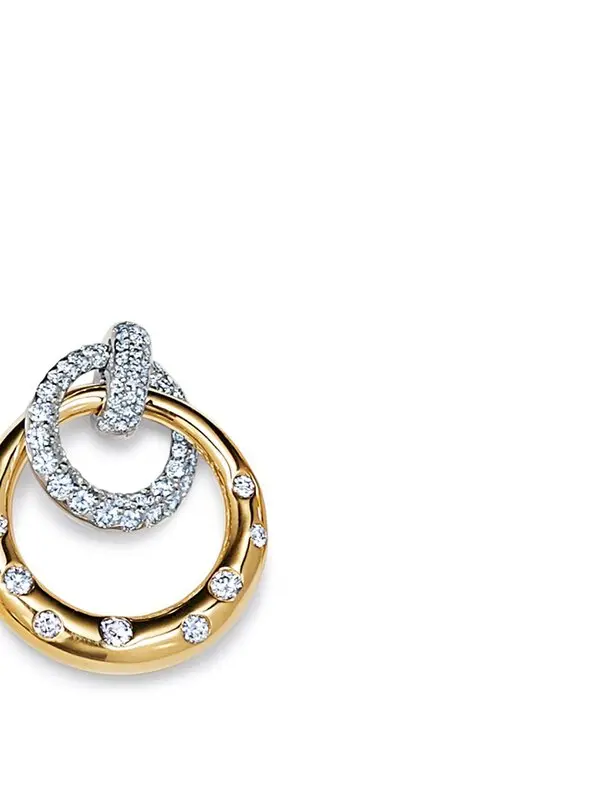 Kwiat 18kt Diamond Cobblestone Interlocking Earrings