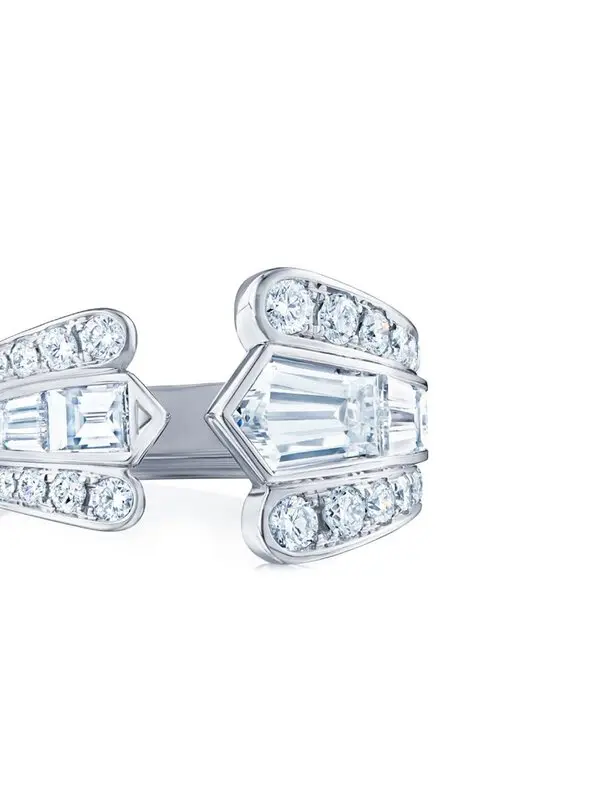 Kwiat 18kt White Gold Diamond Cascade Open Ring