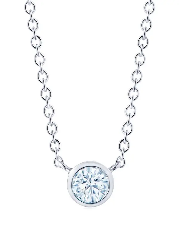 Kwiat 18kt White Gold Diamond Pendant Necklace - Silver