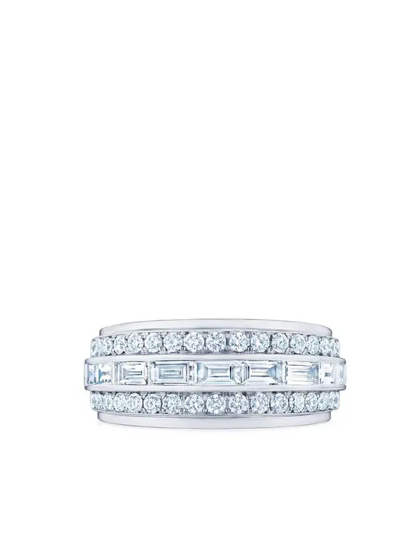 Kwiat 18kt White Gold Diamond Cascade Ring - Silver
