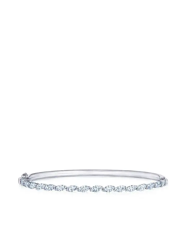 Kwiat 18kt White Gold Diamond Bangle - Silver