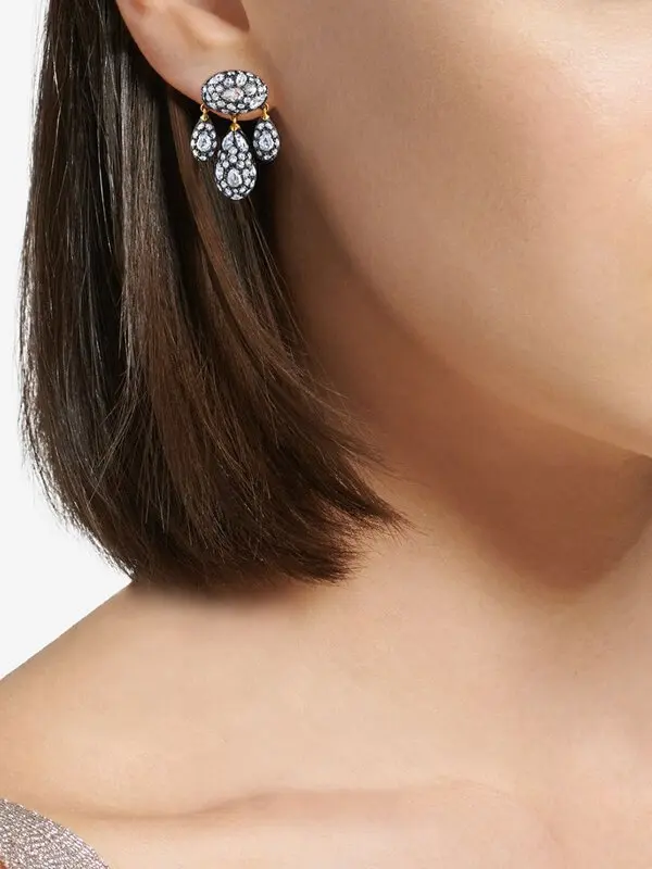 Fred Leighton 18kt Diamond Girandole Earrings