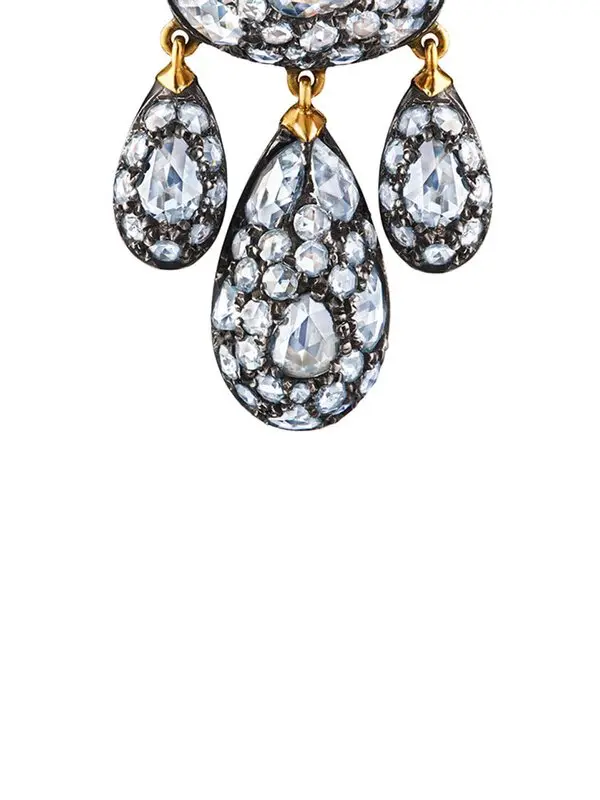 Fred Leighton 18kt Diamond Girandole Earrings