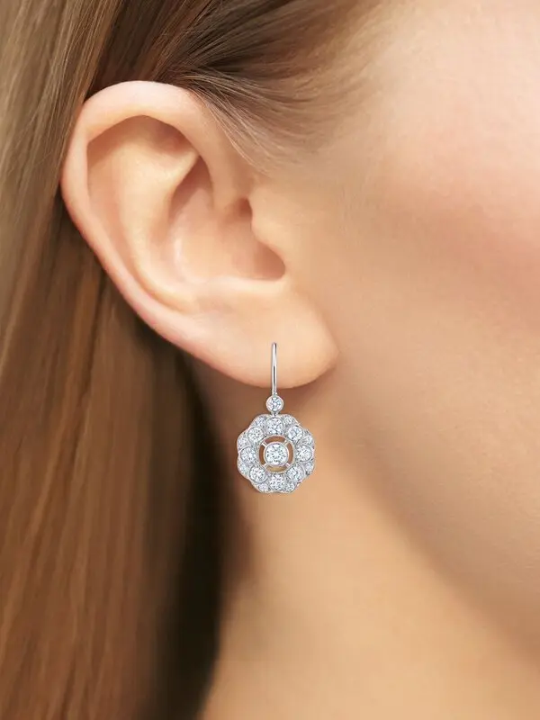Kwiat 18kt White Gold Diamond Layered Drop Earrings
