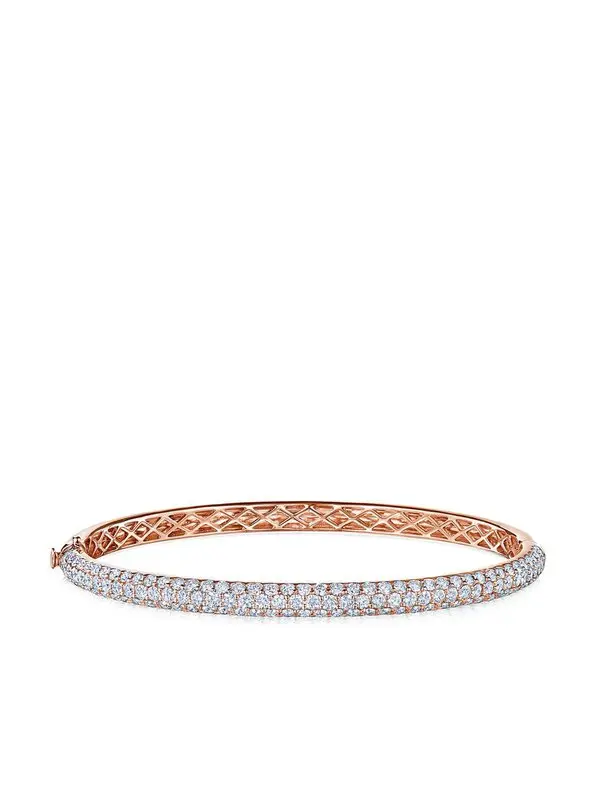 Kwiat 18kt Rose Gold Diamond Moonlight Medium Bangle - Pink