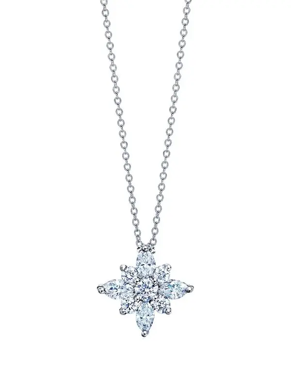 Kwiat Star Diamond Pendant Necklace - Silver