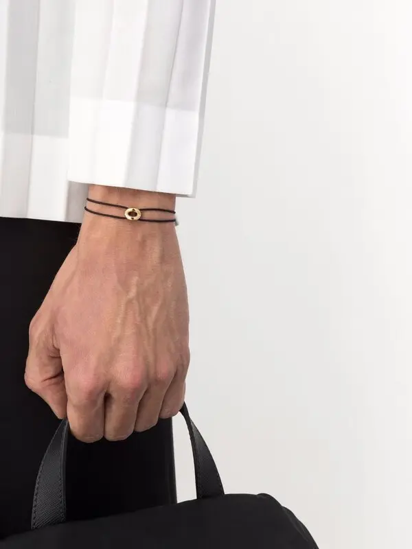 Le Gramme 18kt Yellow Entrelacs Cord Bracelet - Gold