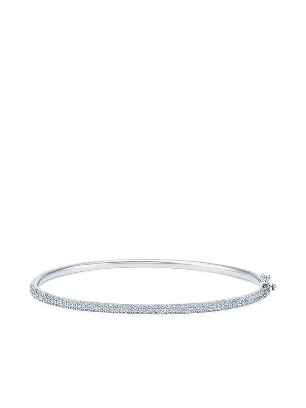 Kwiat 18kt White Gold Diamond Bangle - Silver