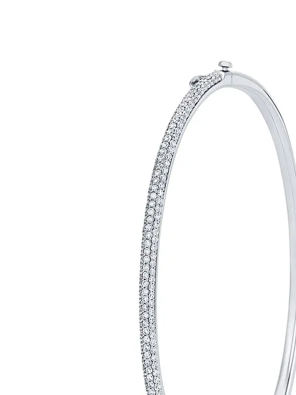 Kwiat 18kt White Gold Diamond Bangle - Silver