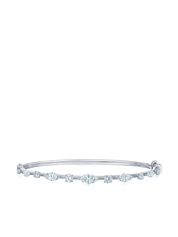 Kwiat 18kt White Gold Diamond Starry Night Bangle - Silver