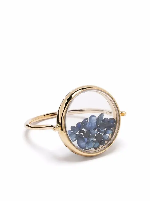 AURÉLIE BIDERMANN 18kt Yellow Chivor Sapphire Ring - Gold
