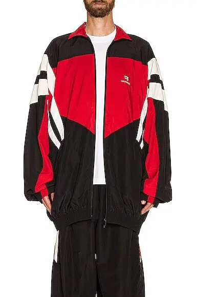 Balenciaga Track Jacket In Black - 50% Off | Editorialist