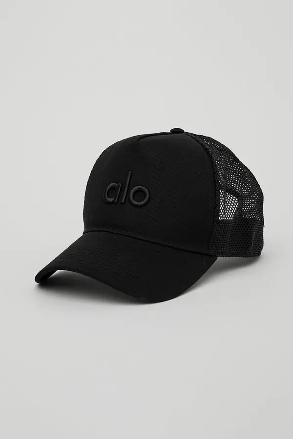 Alo Yoga District Trucker Cap - Black
