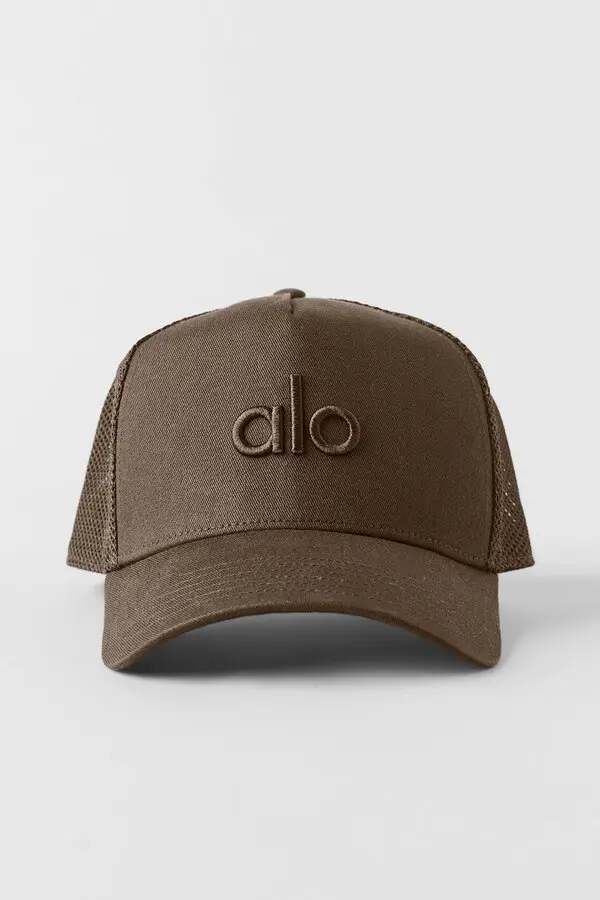 Alo Yoga District Trucker Cap - Espresso
