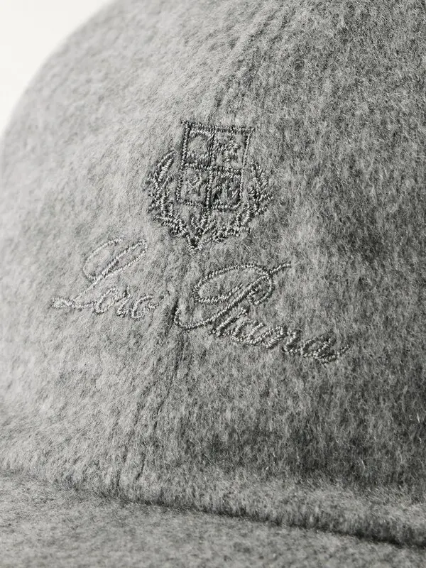 Loro Piana Storm System Baby Cashmere Baseball Cap - Gray