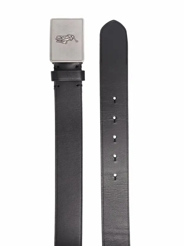 Polo Ralph Lauren Pony Logo Buckle Belt - Black
