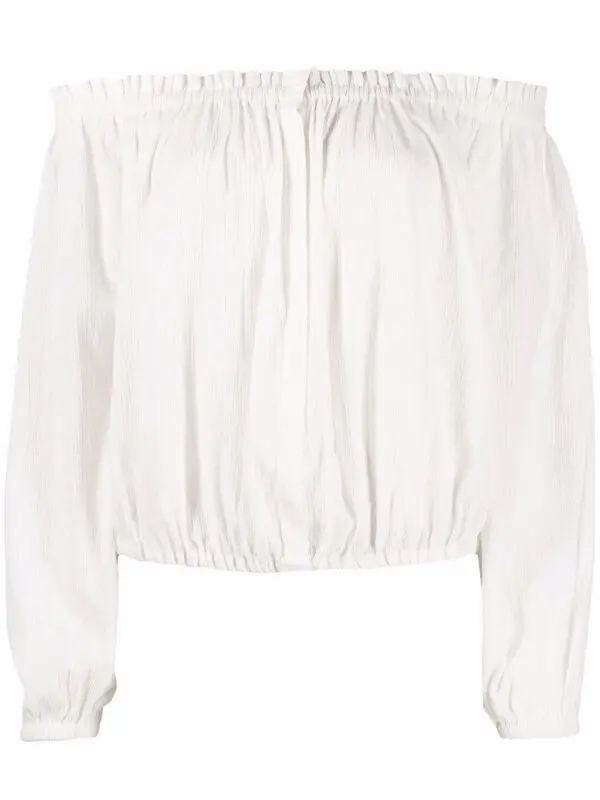 Rag & Bone Cold-shoulder Gathered Blouse