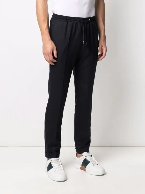 Paul Smith Drawstring Tapered Trousers - Blue