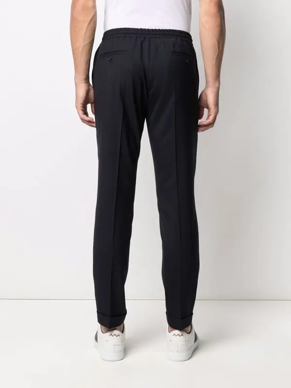 Paul Smith Drawstring Tapered Trousers - Blue