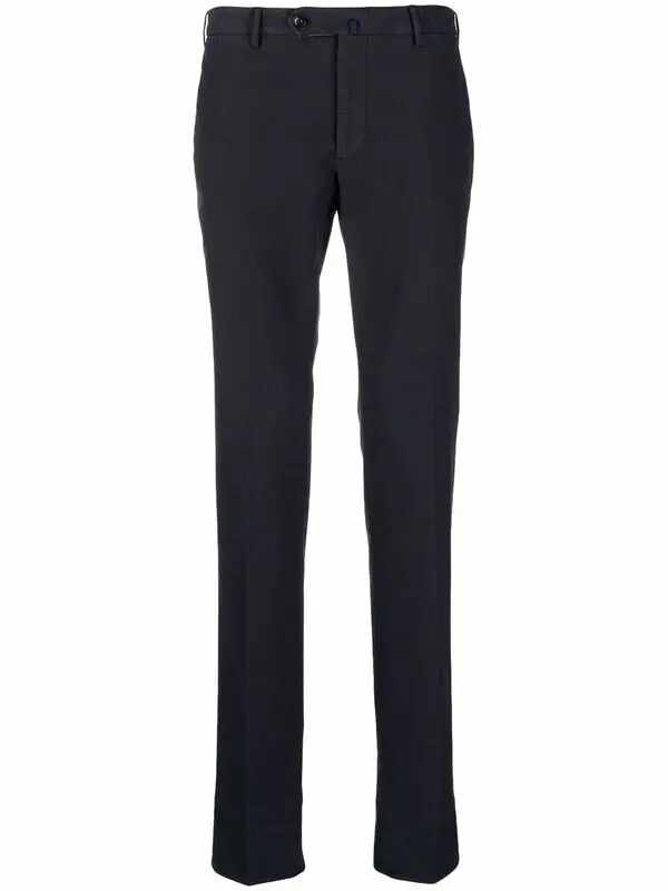 Incotex Straight-leg Cotton Trousers - Blue