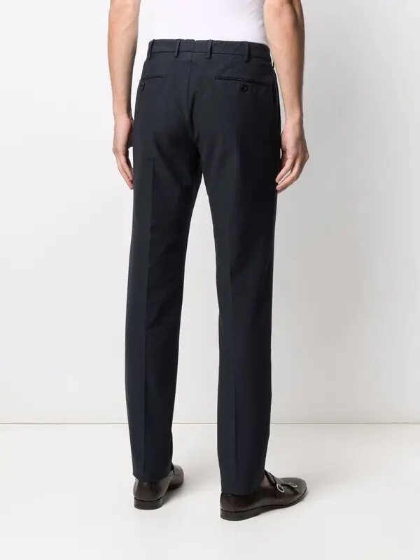 Incotex Straight-leg Cotton Trousers - Blue