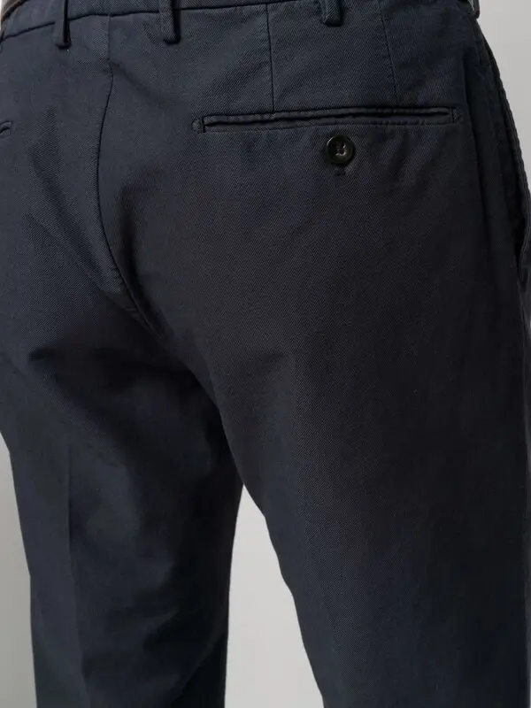 Incotex Straight-leg Cotton Trousers - Blue