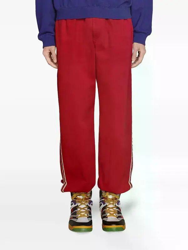 Gucci Side-stripe Track Pants - Red