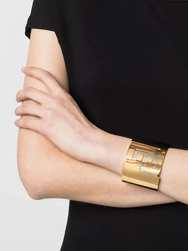 Balmain Pb Initials Cuff Bracelet