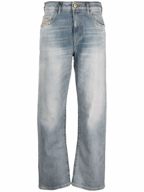 DIESEL® D-reggy Straight-leg Crop Jeans