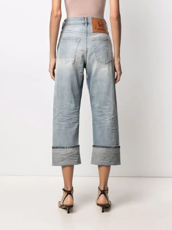 DIESEL® D-reggy Straight-leg Crop Jeans