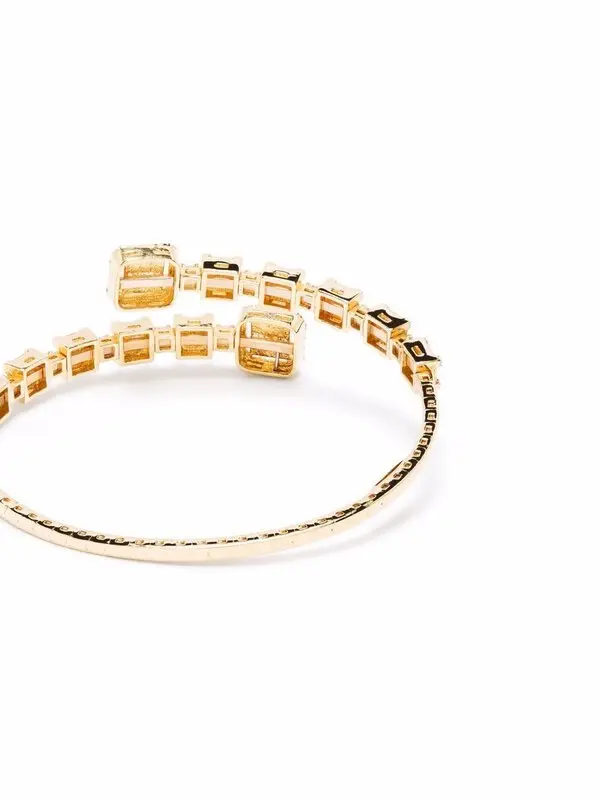 MONAN Name 18kt Yellow Diamond Cuff Bracelet