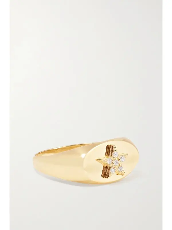 FOUNDRAE Star Baby 18-karat Diamond Ring - Gold