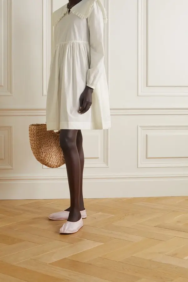 MOLLY GODDARD Atlanta Ruffled Cotton-poplin Mini Dress