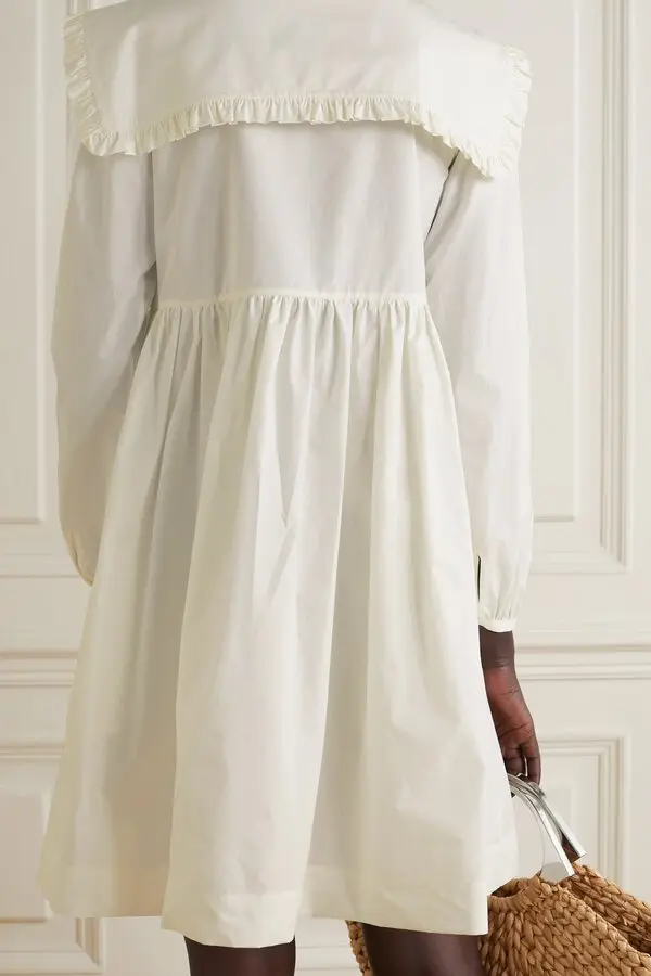 MOLLY GODDARD Atlanta Ruffled Cotton-poplin Mini Dress