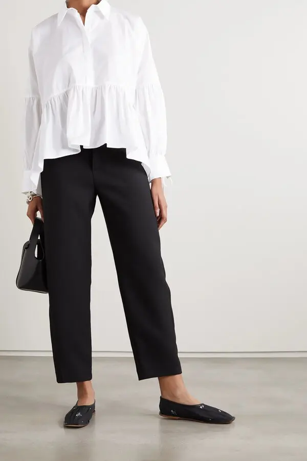 Cecilie Bahnsen Edition Andrea Oversized Gathered Organic Cotton