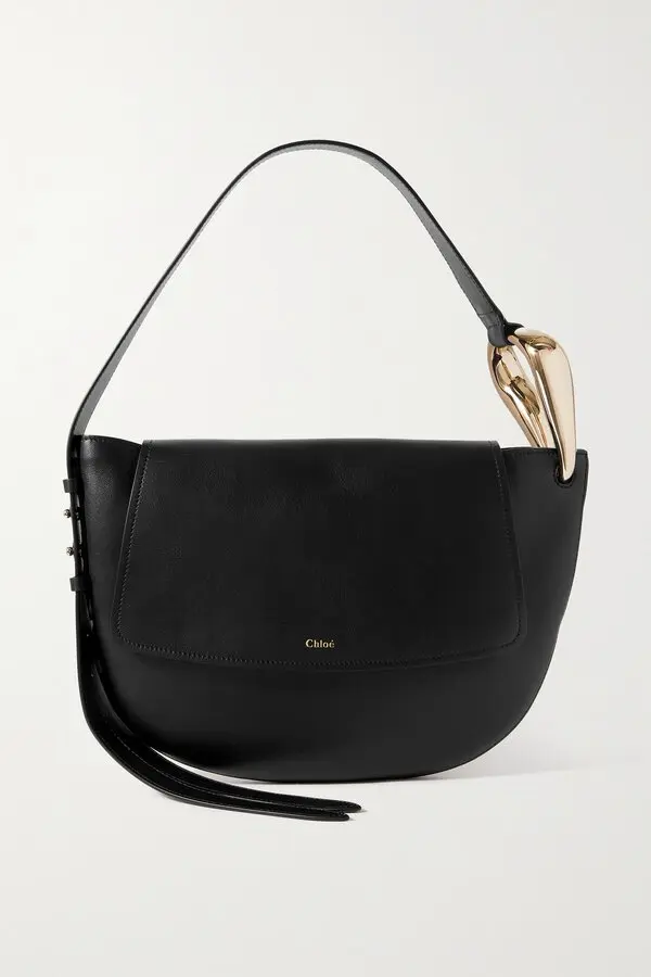 Chloé Kiss Small Leather Shoulder Bag - Blue | Editorialist