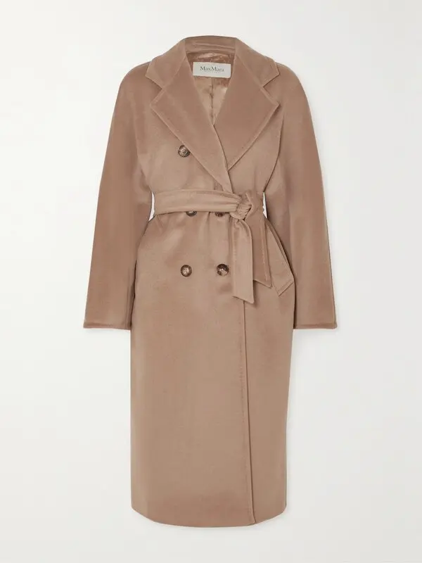 Max Mara Madame 101801 Icon Double-breasted Coat - Brown